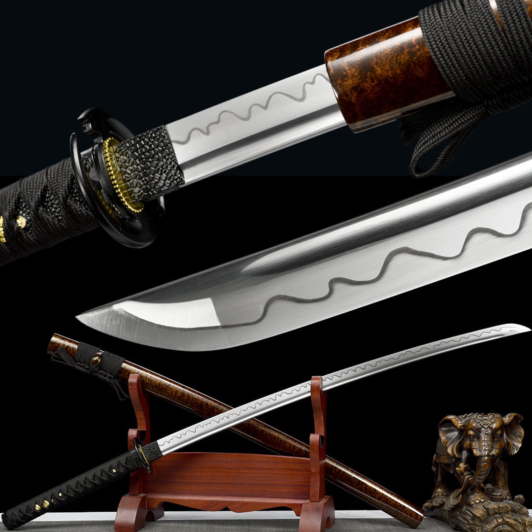 Solid Wood Paint Sheath Samurai Sword,alloy Tsuba Katana,manganese ...