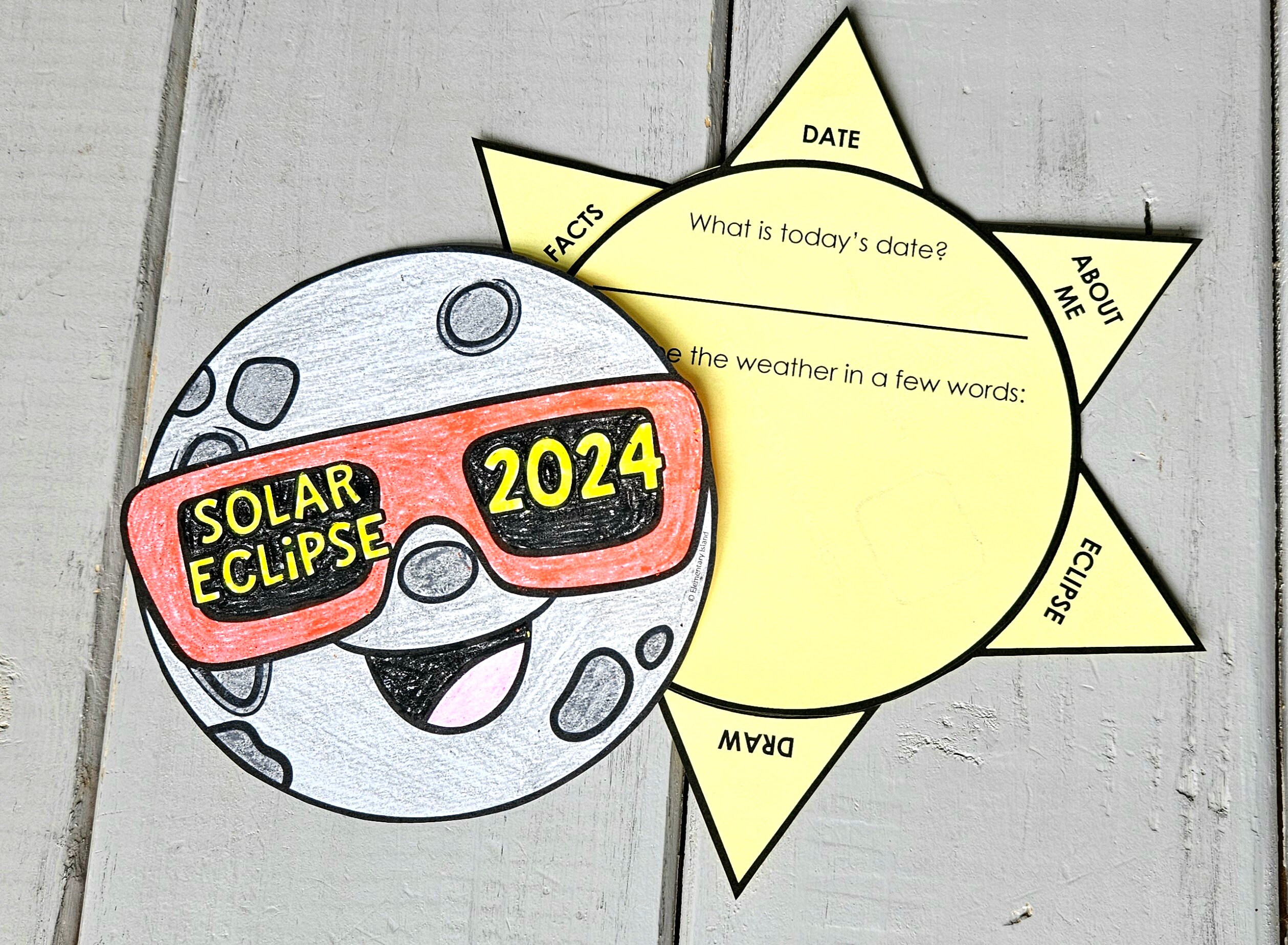 Solar Eclipse 2024 Memory Book, Printable Total Solar Eclipse Download ...
