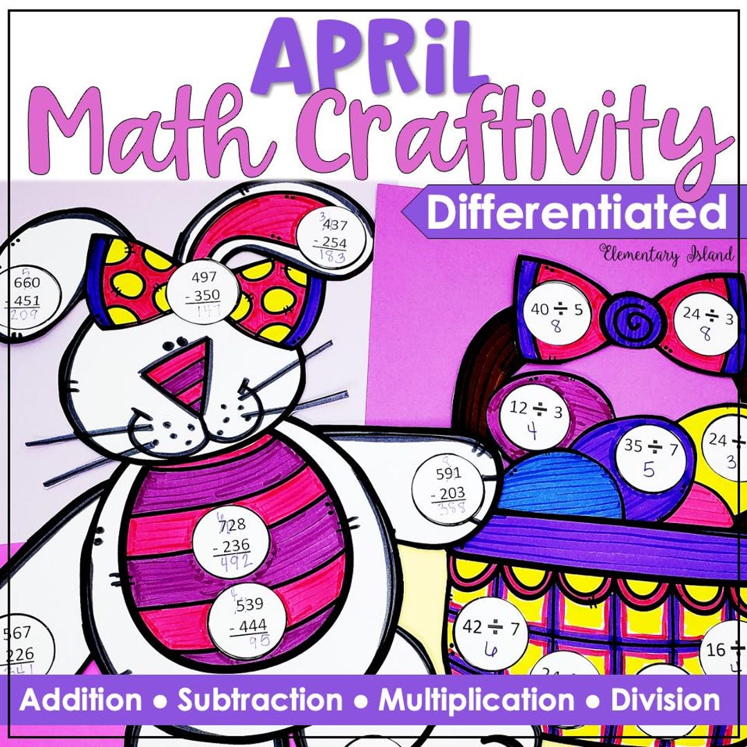 Spring Bulletin Board Math Craft, Easter Bulletin Board Display for ...