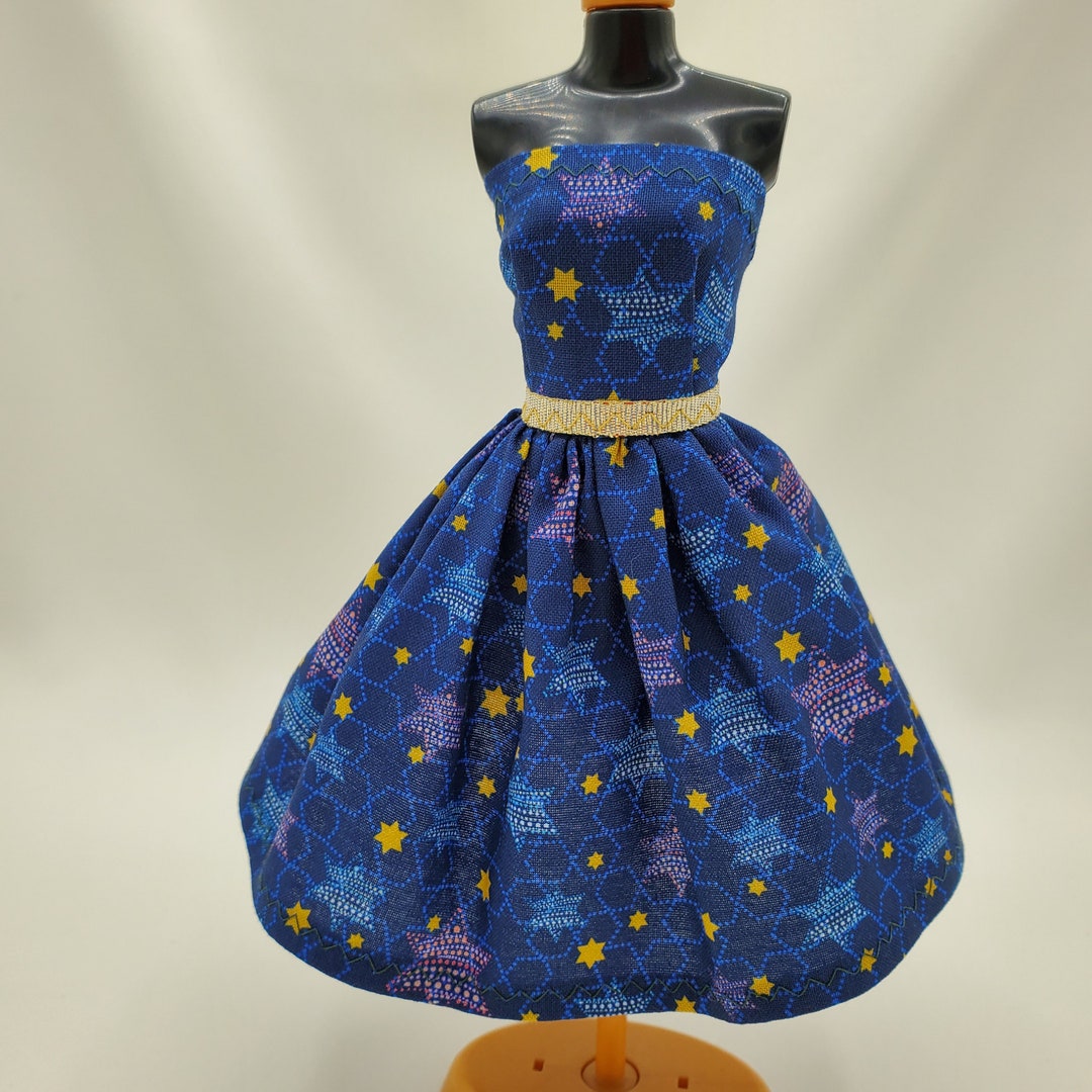 Jewish Doll Dress, Handmade 11.5 Inch Fashion Doll Clothes, 1/6 Scale ...