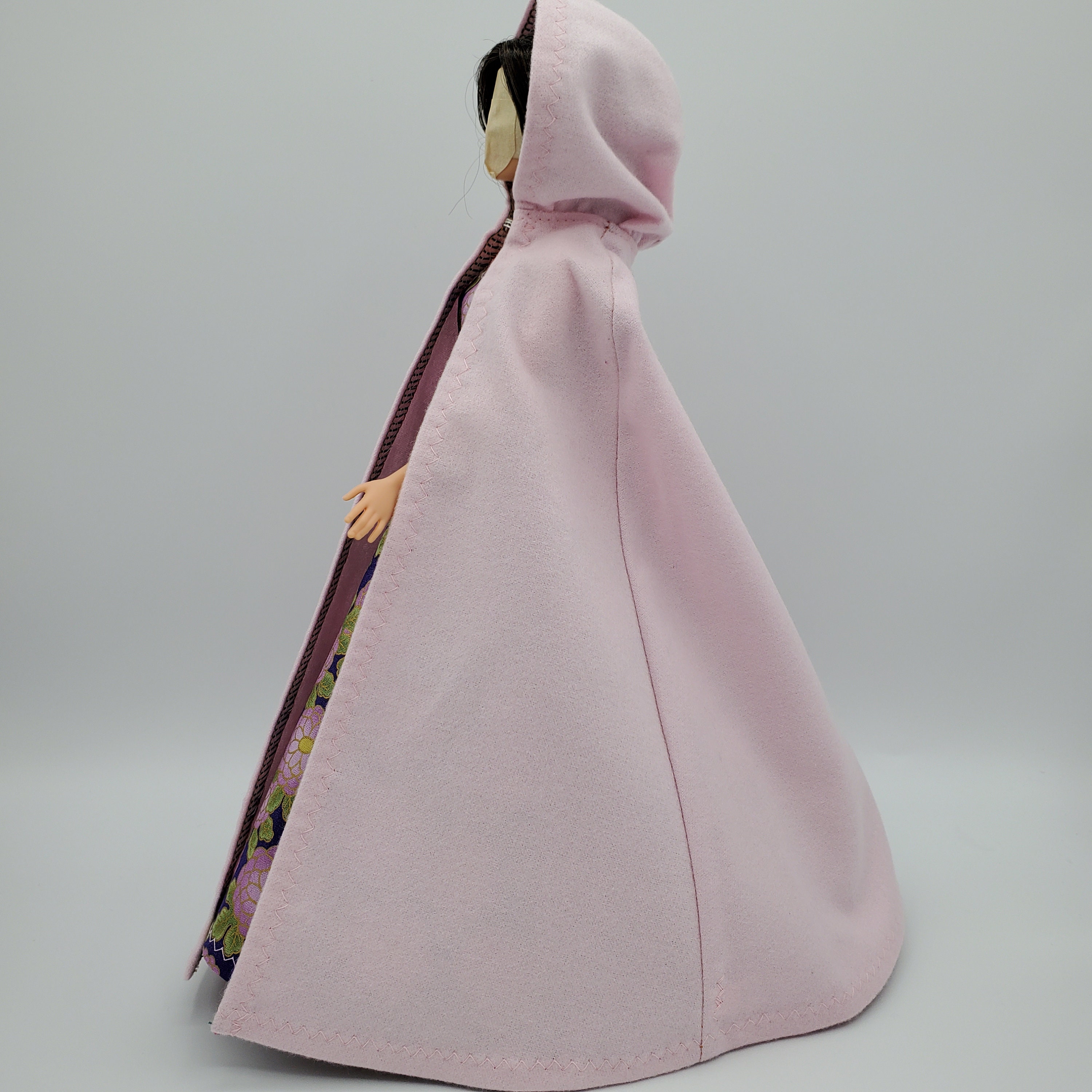 Hooded Doll Cape, Handmade 11.5 Inch Fashion Doll Clothes, Retro Mod ...