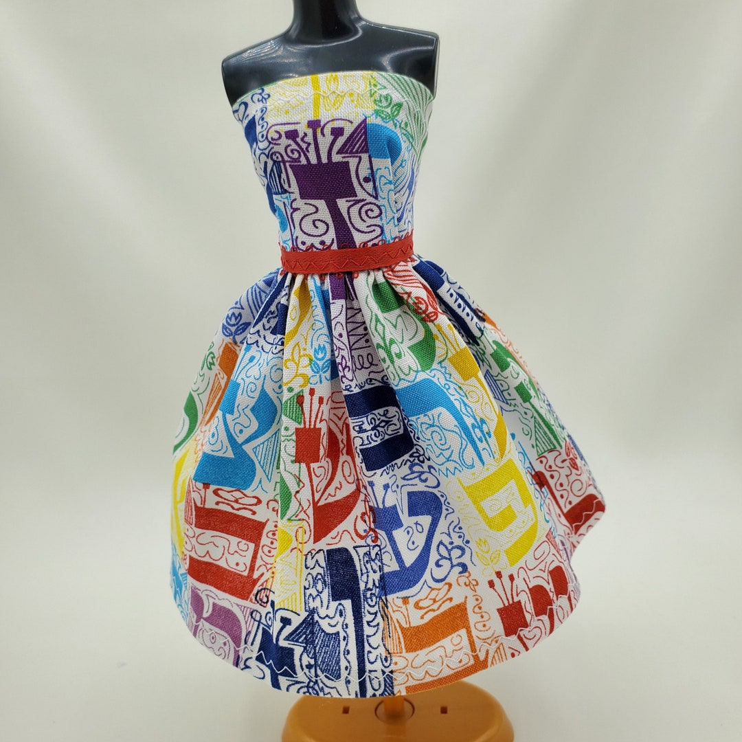Jewish Doll Dress, Handmade 11.5 Inch Fashion Doll Clothes, 1/6 Scale ...