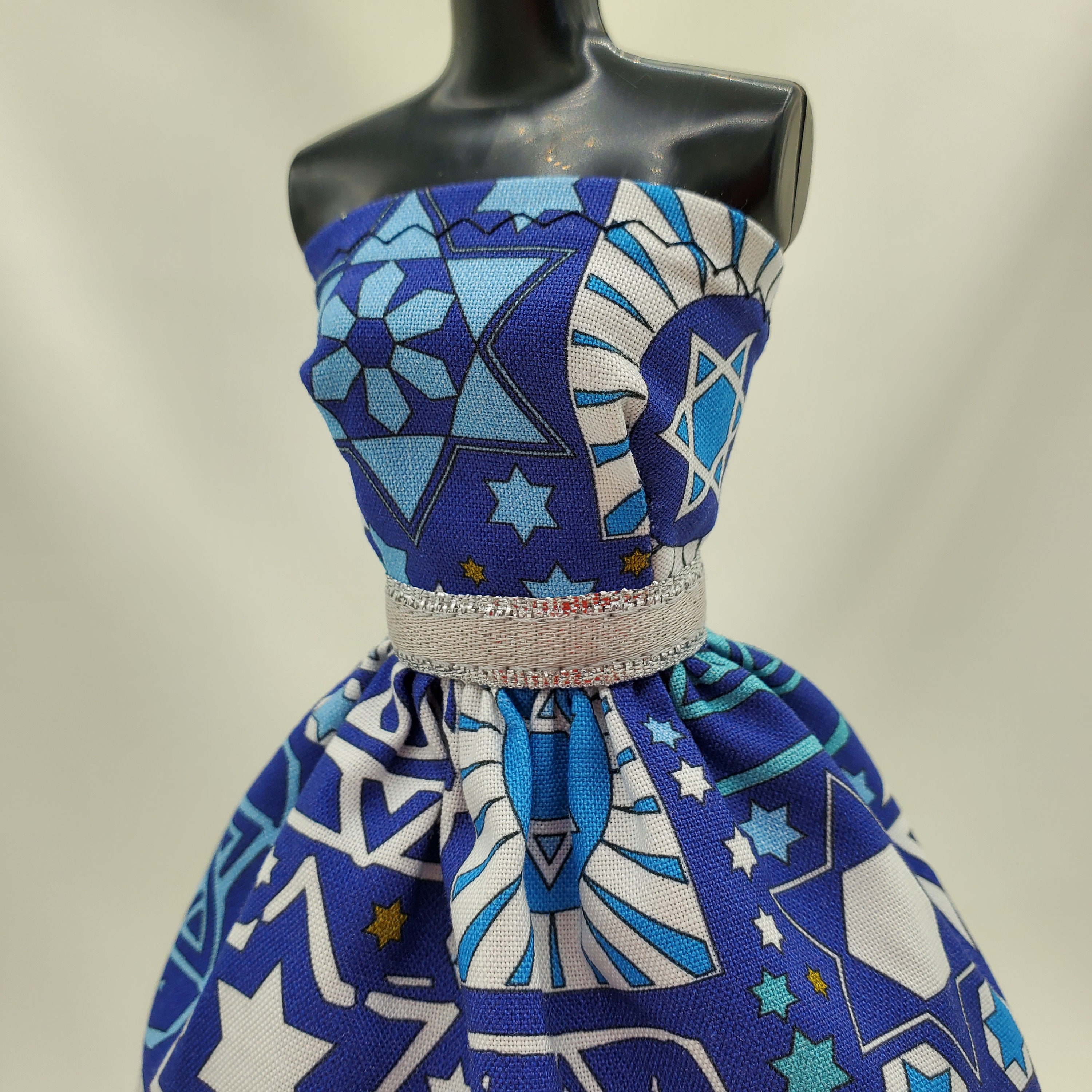 Jewish Doll Dress Ball Gown, Handmade 11.5 Inch Fashion Doll Clothes, 1 ...