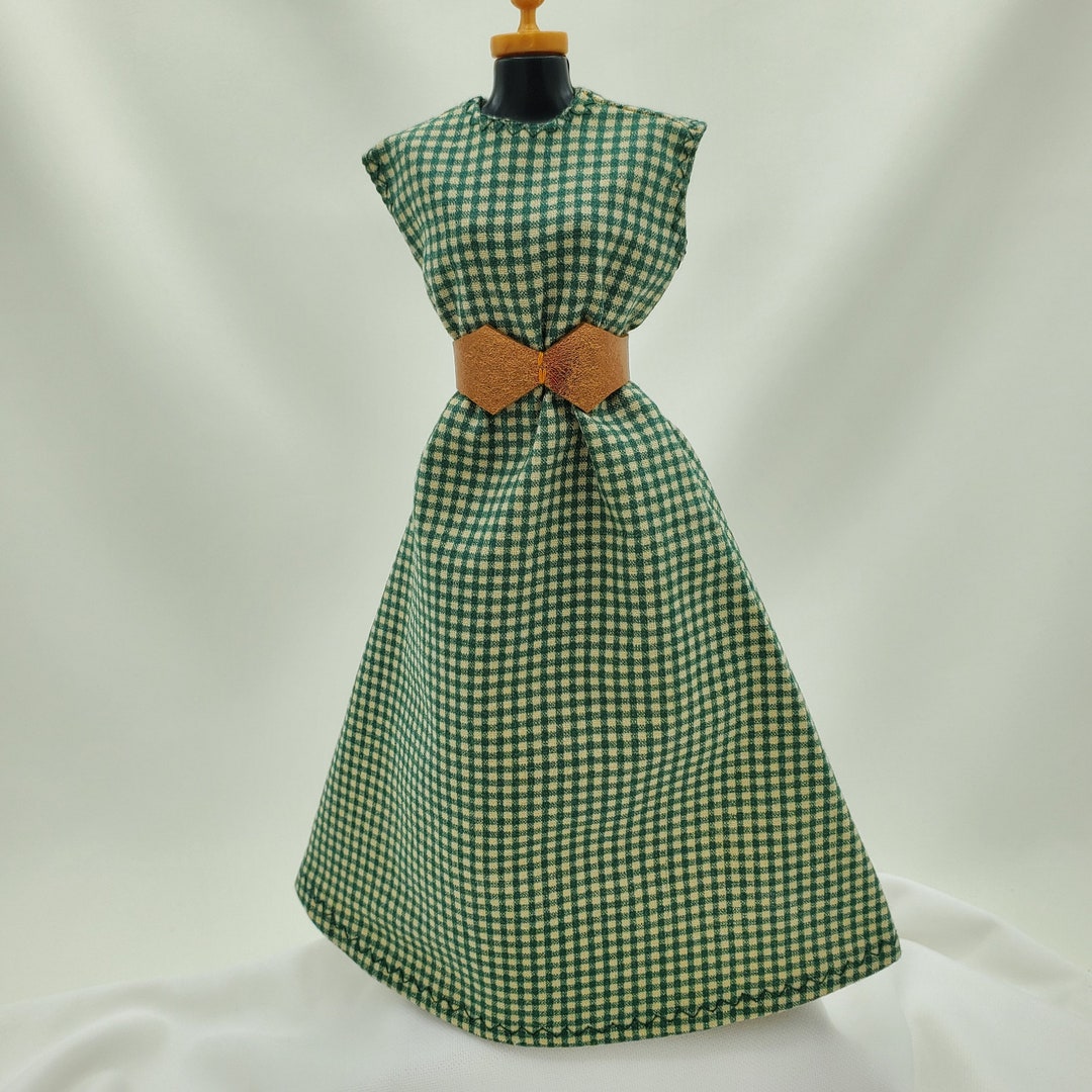 1970s Style Doll Dress, Handmade 11.5 Inch Fashion Doll Clothes, 1/6 ...