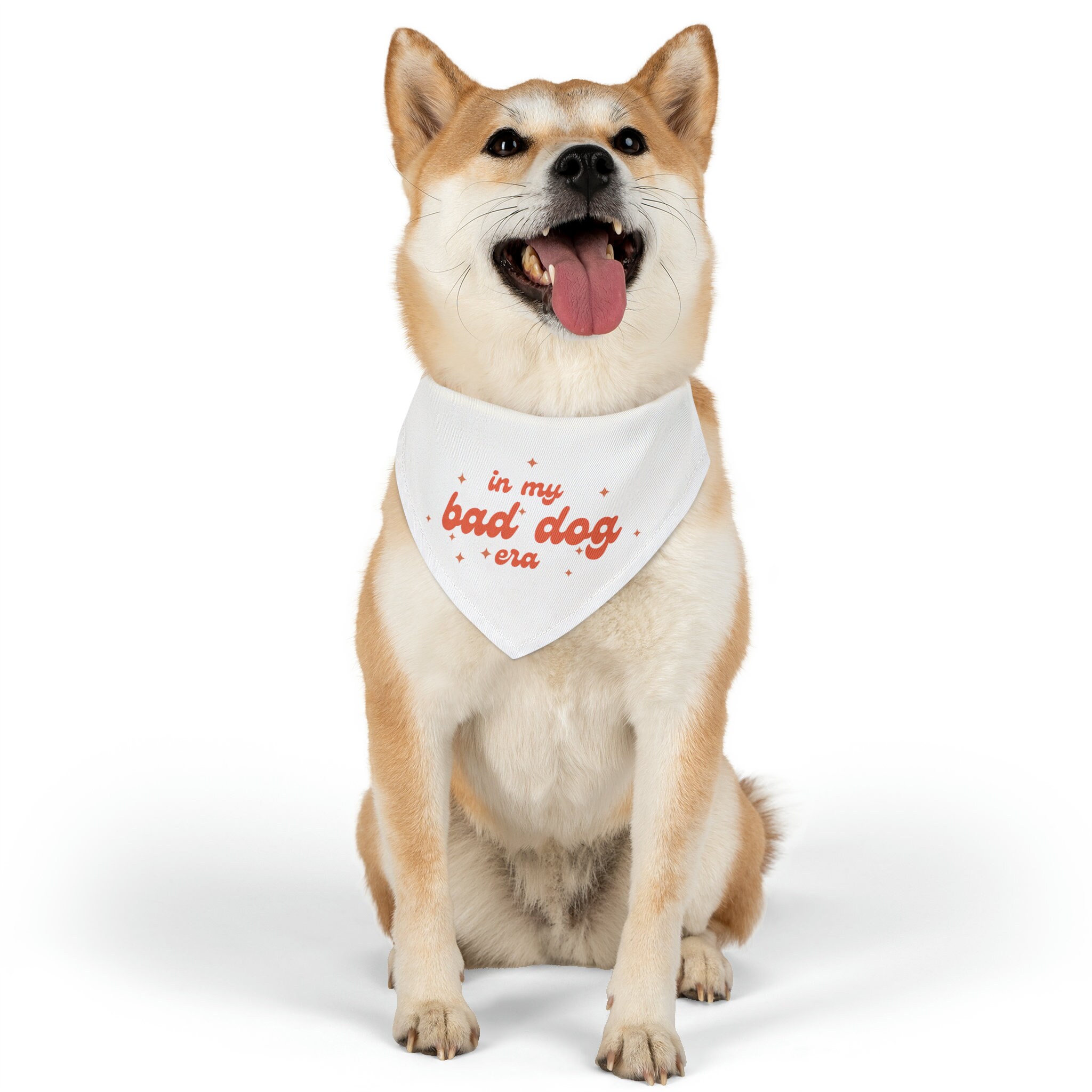 Dog Bandana in My Bad Dog Era Bandana With Buckle Clasp Bandana Dog Era ...