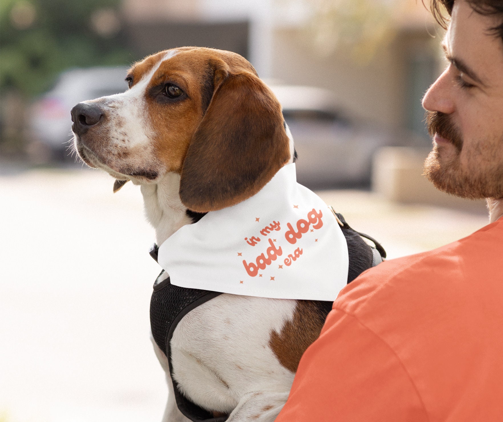 Dog Bandana in My Bad Dog Era Bandana With Buckle Clasp Bandana Dog Era ...