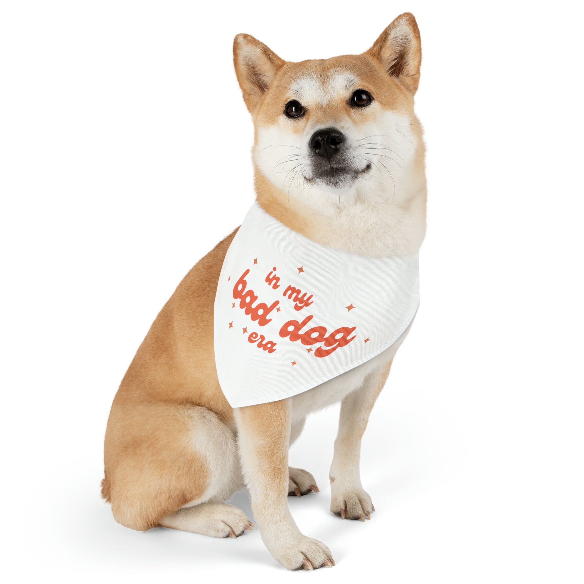 Dog Bandana in My Bad Dog Era Bandana With Buckle Clasp Bandana Dog Era ...