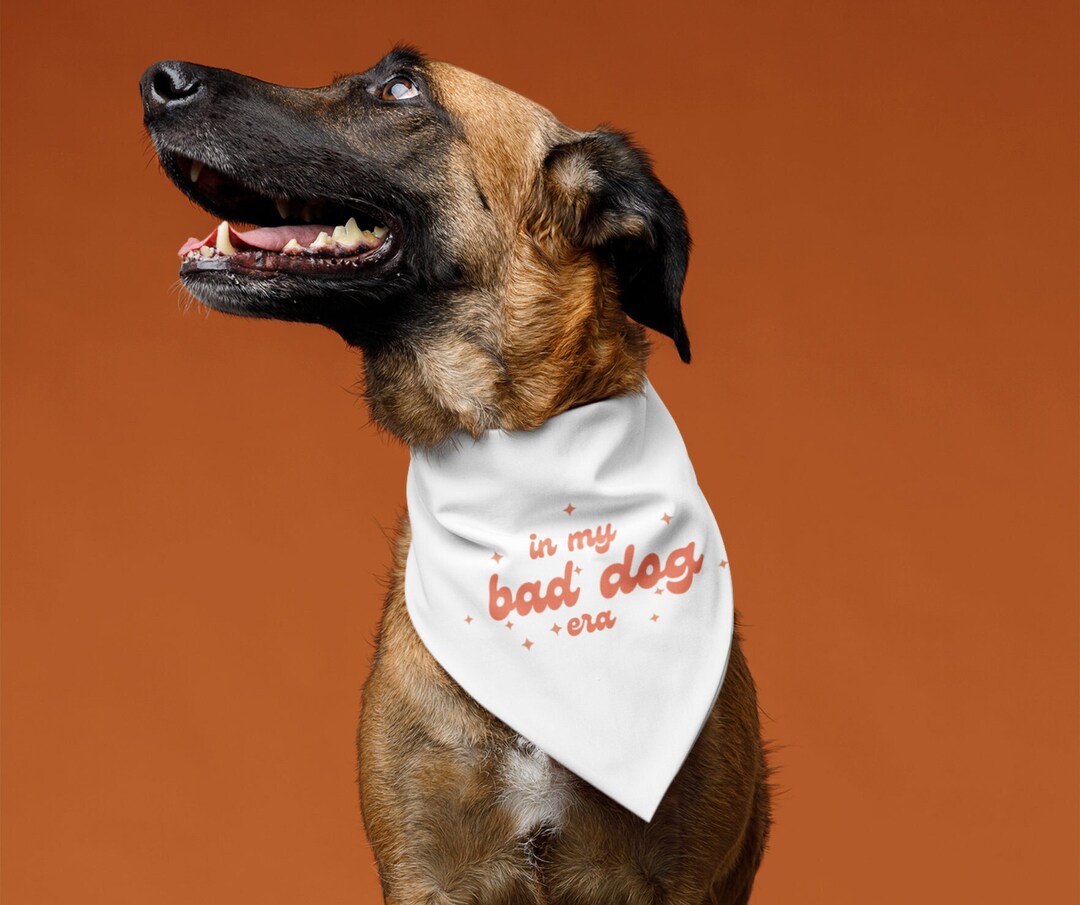 Dog Bandana in My Bad Dog Era Bandana With Buckle Clasp Bandana Dog Era ...