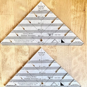 Clearly Perfect Slotted Trimmers by New Leaf Stitches Quilting Tool for ...
