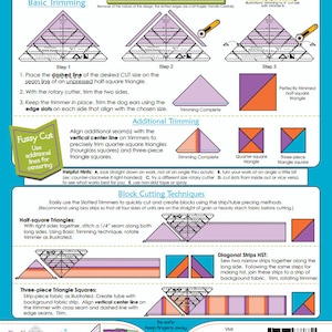 Clearly Perfect Slotted Trimmers by New Leaf Stitches - Quilting Tool ...