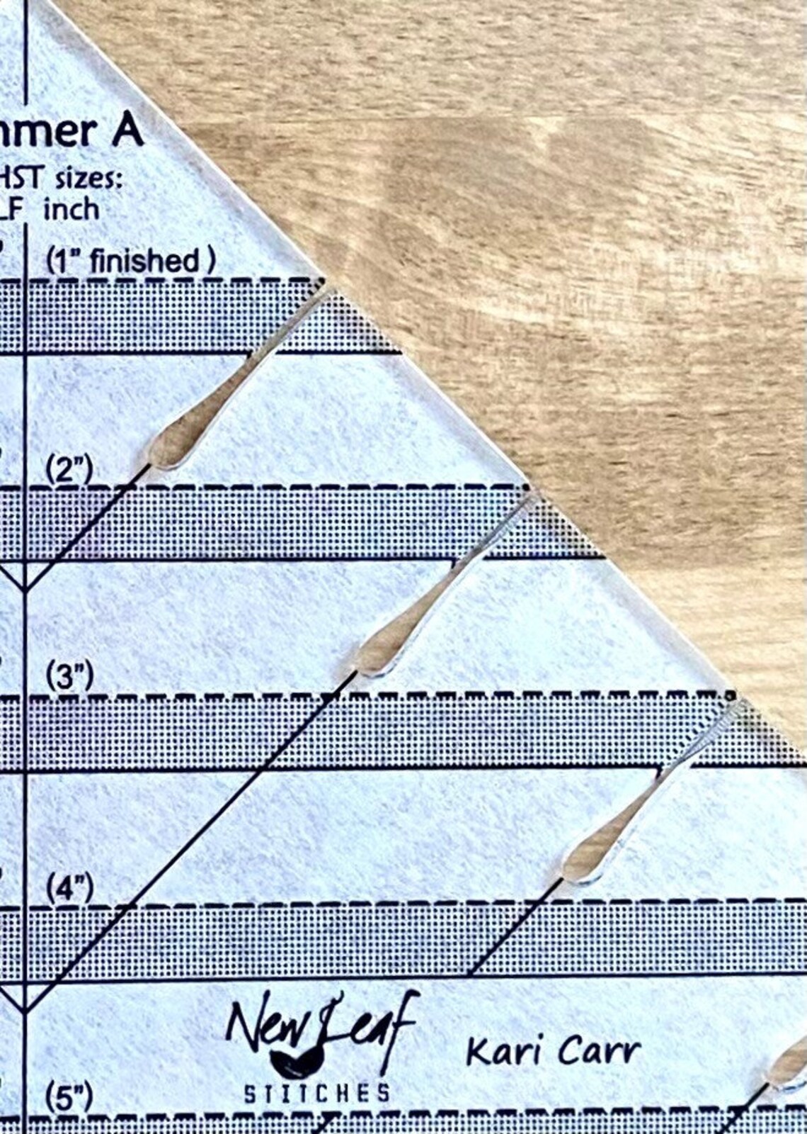 Clearly Perfect Slotted Trimmers by New Leaf Stitches Quilting Tool for ...