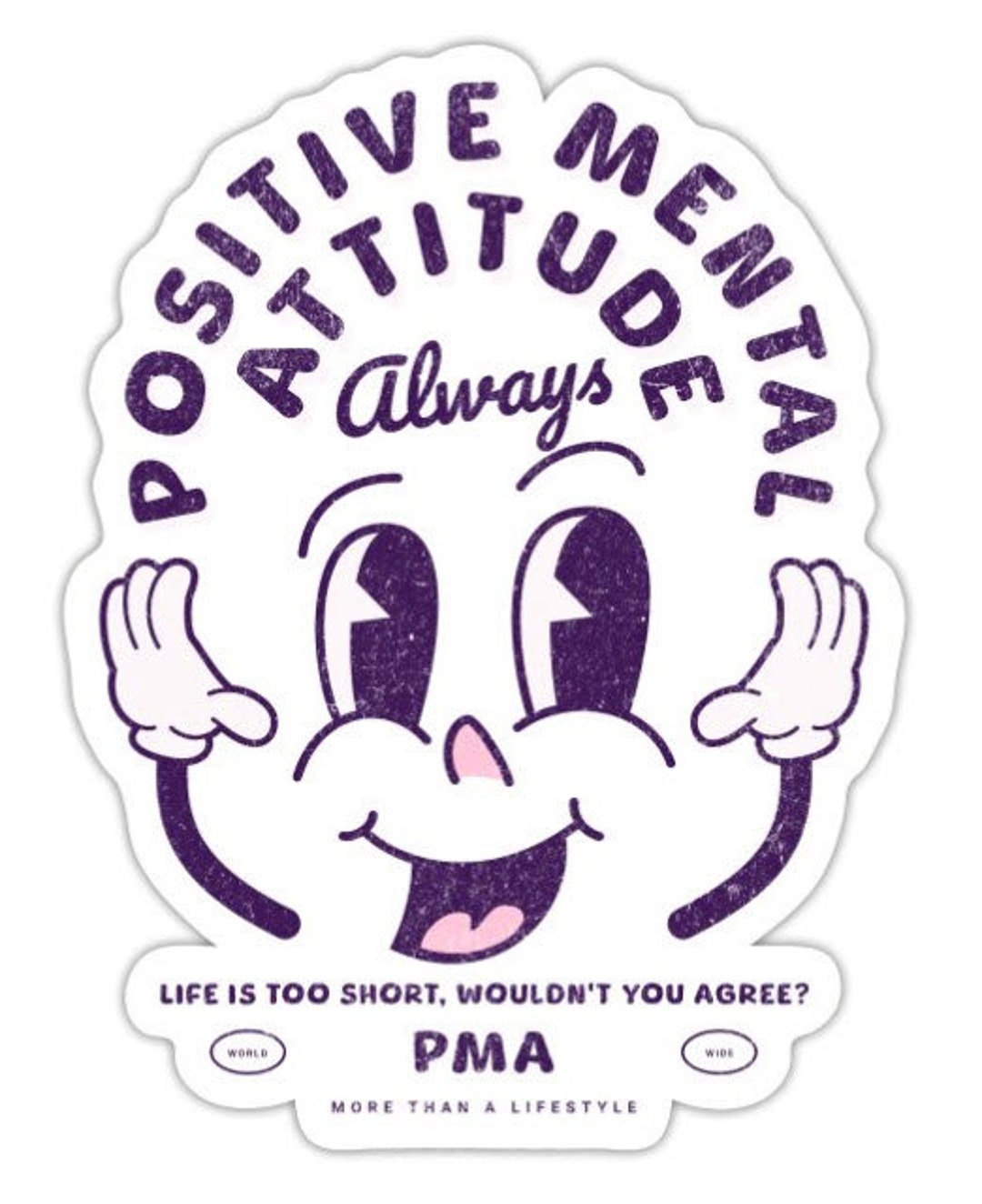 PMA: Positive Mental Attitude Always (die Cut Magnet) - Etsy