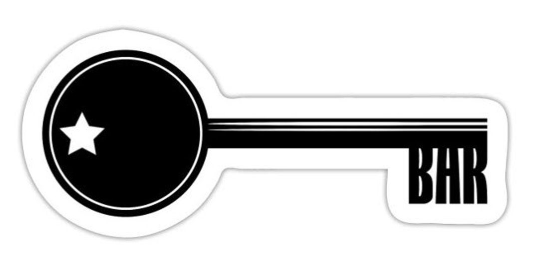 Bar Key (die Cut Sticker) - Etsy