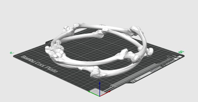 Bone Crown: 3D Printed Headpiece / Hand-painted Gothic Crown / Fantasy ...