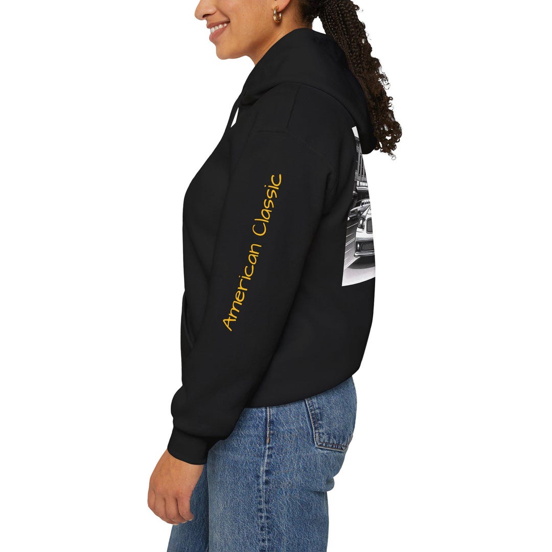 Classic Car Hoodie, Sketch Art Hot Rod Sweatshirt, Unisex Pullover ...