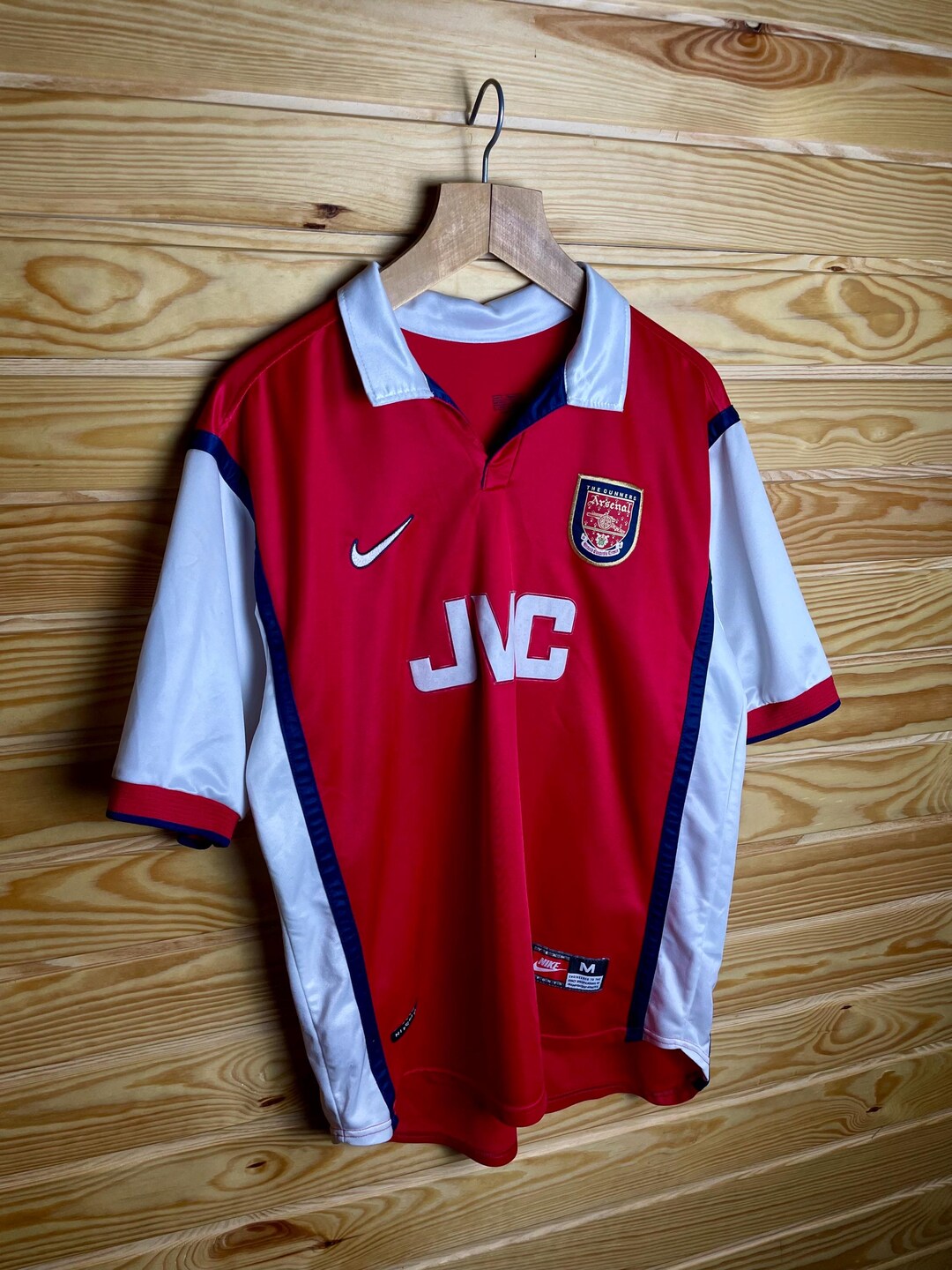 Vintage Arsenal FC England 1998/1999 Home Football Shirt Nike Soccer ...