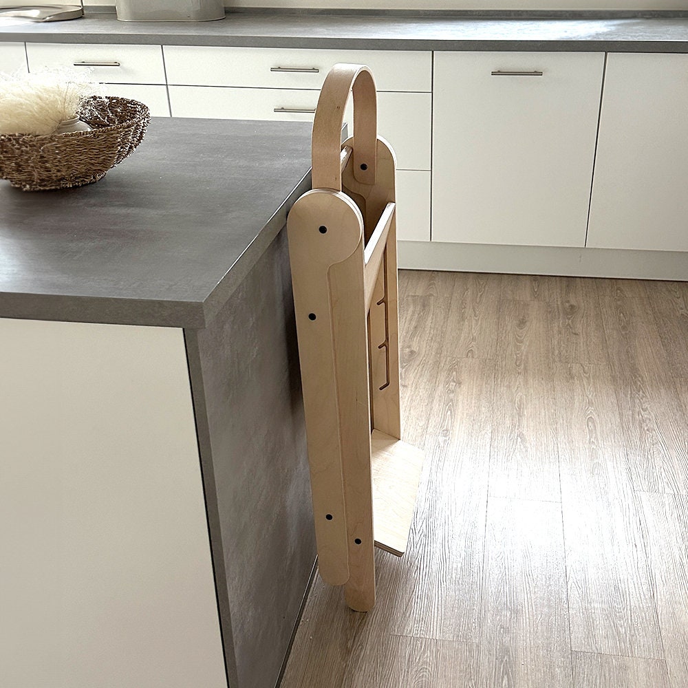 Montessori Learning Tower Foldable Kitchen Helper Learning Tower ...