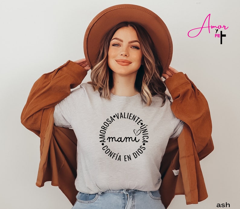 Mami T-shirt. Mamá T-shirt, Mamá Latina Shirt, Amorosa, Valiente, Única ...