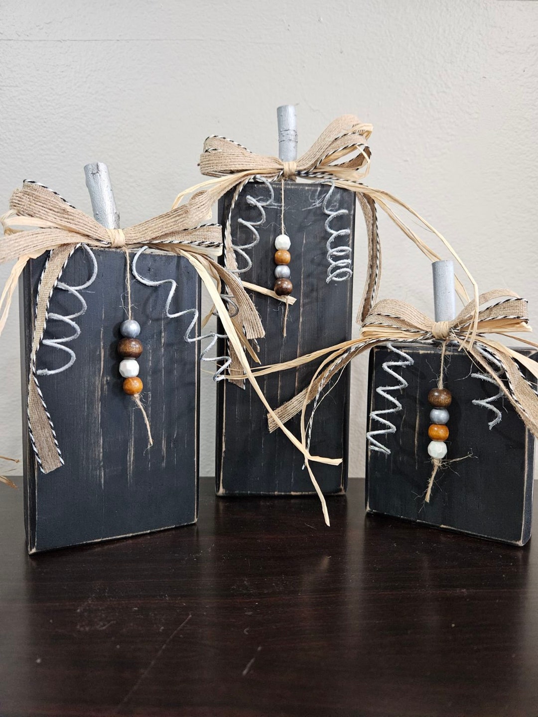 Handcrafted Rustic Wooden Pumpkins - Etsy