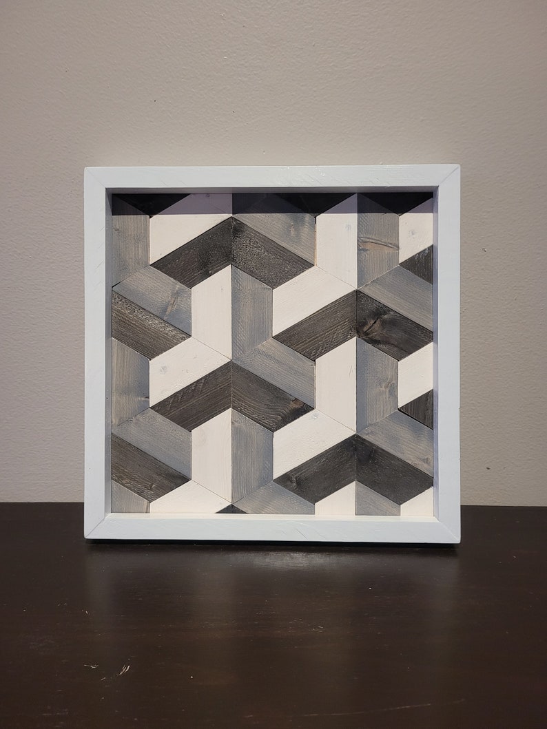 3D Geometric Wall Art - Etsy