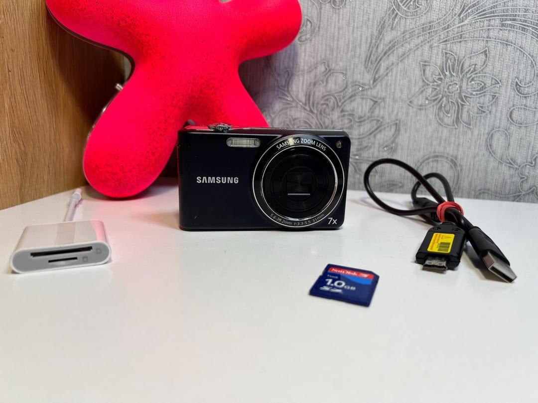 Rare Samsung PL200 14.2MP Digital Camera Y2K - Dark Blue Y2k - Etsy