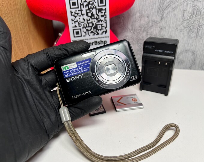 Sony Cyber-shot DSC-W310 12.1MP Digital Camera - BLACK Vintage Y2k 8GB ...