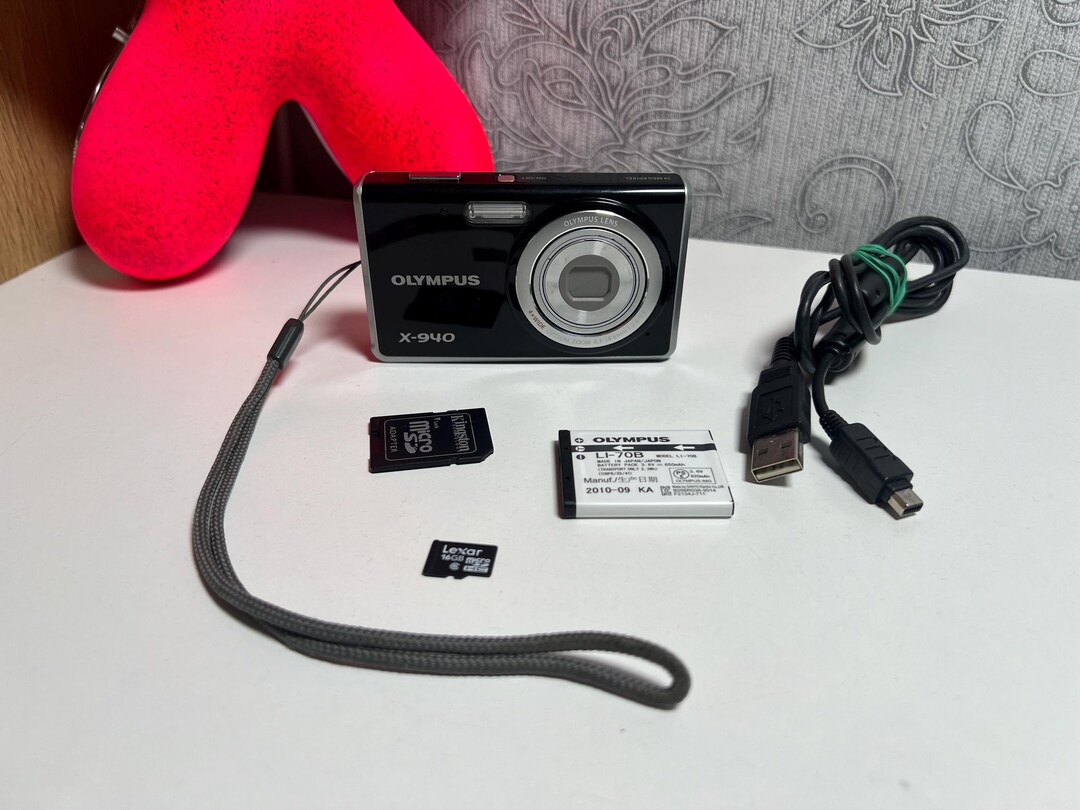 Olympus X-940 14.0MP Digital Camera BLACK Vintage Camera - Etsy