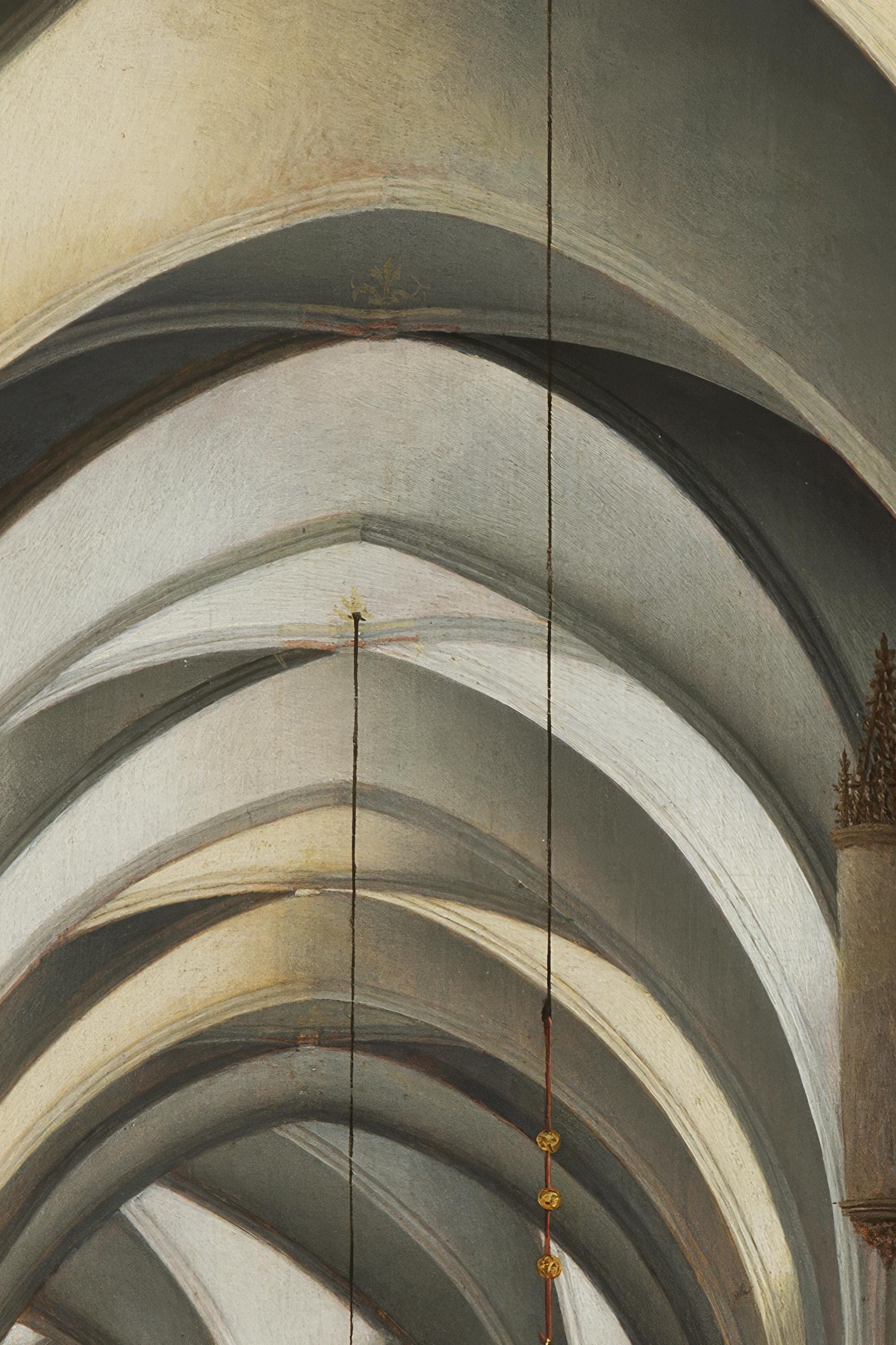 Occult Gothic Painting Print | Church Interior | Architecture Art ...