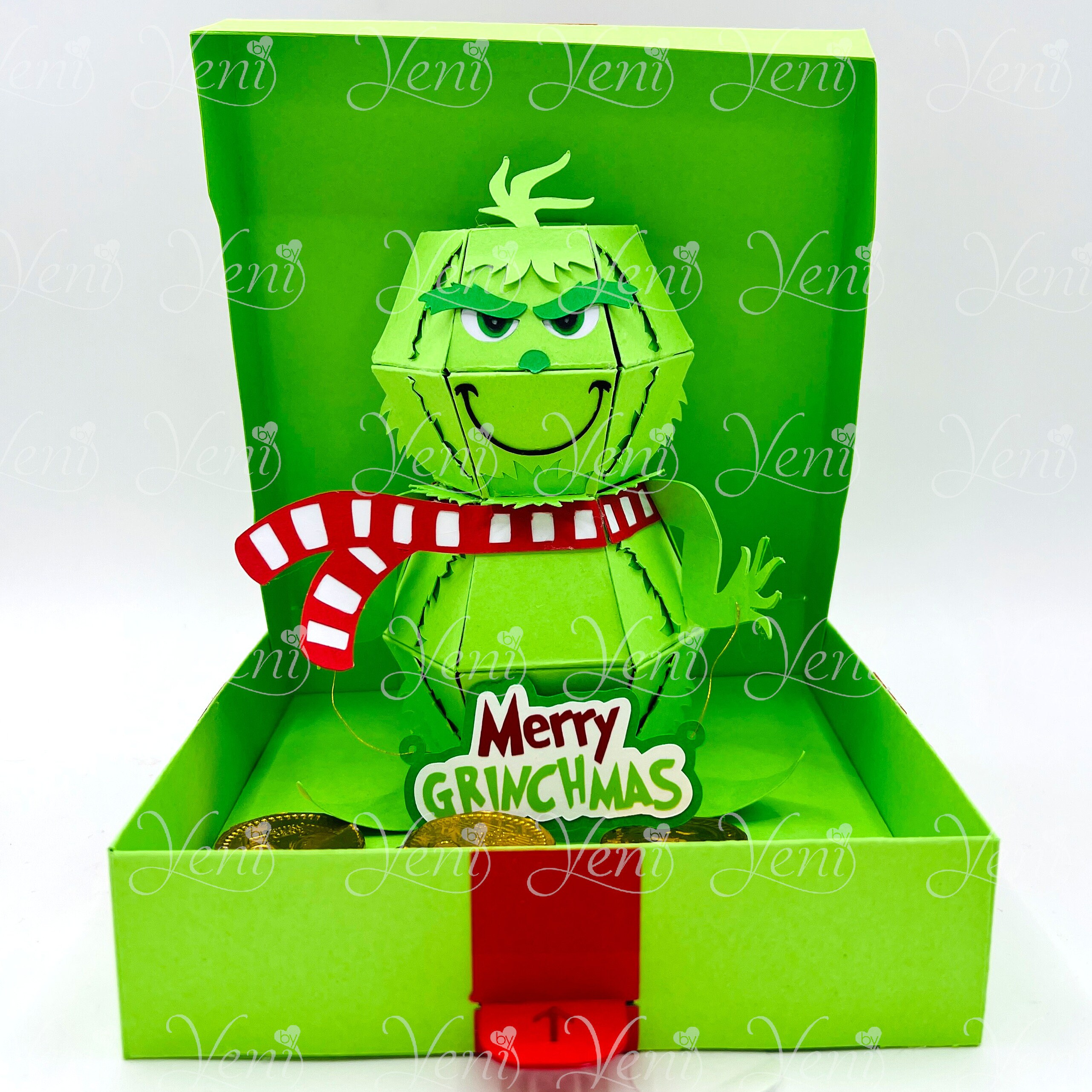 Grinch Pop up Candy Box SVG File (digital File) - Etsy