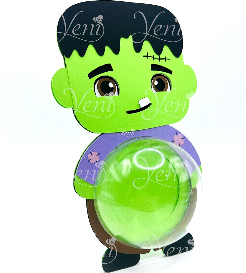 WITH Opening Door Frankenstein Candy Holder - for 8cm / 3.15” Sphere ...