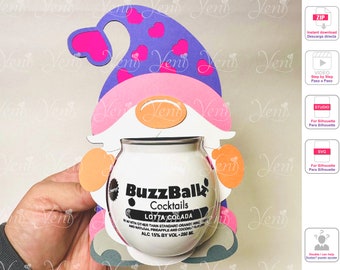 Santa Buzzballz Holder SVG cricut or Scanandcut Studio silhouette File ...