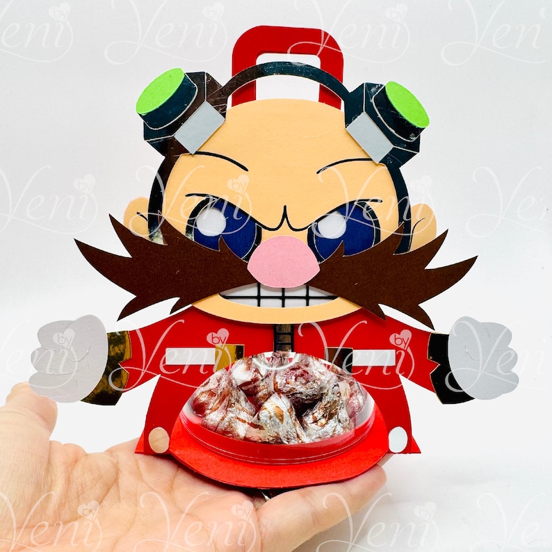 Sonic Hedgehog Candy Holder: Party Favor SVG, Studio Files - Etsy