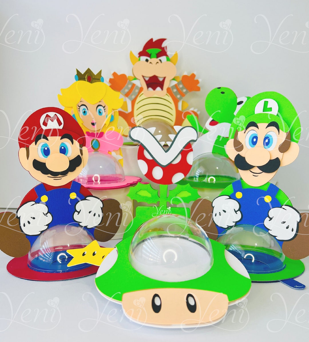 Mario Bros Candy Holder Super Pack - 8cm Sphere (digital Files) - Etsy
