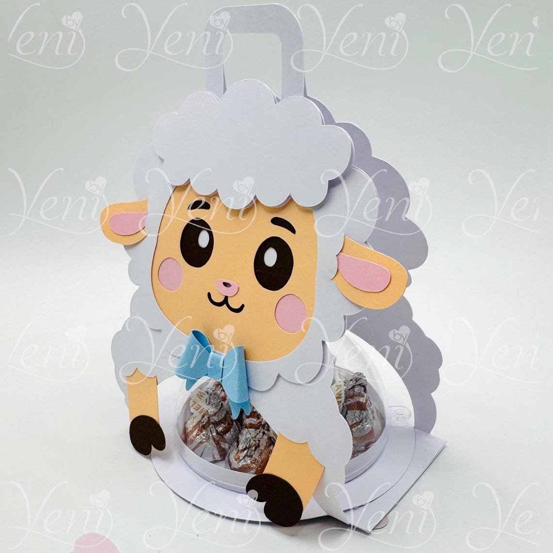 Sheep Candy Holder – 8cm Sphere, SVG and Studio Files (digital Files ...