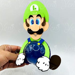 WITH Smile Mechanism Luigi Candy Holder - for 8cm / 3.15” Sphere - Etsy