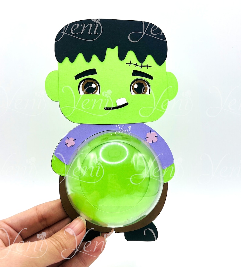 WITH Opening Door Frankenstein Candy Holder - for 8cm / 3.15” Sphere ...