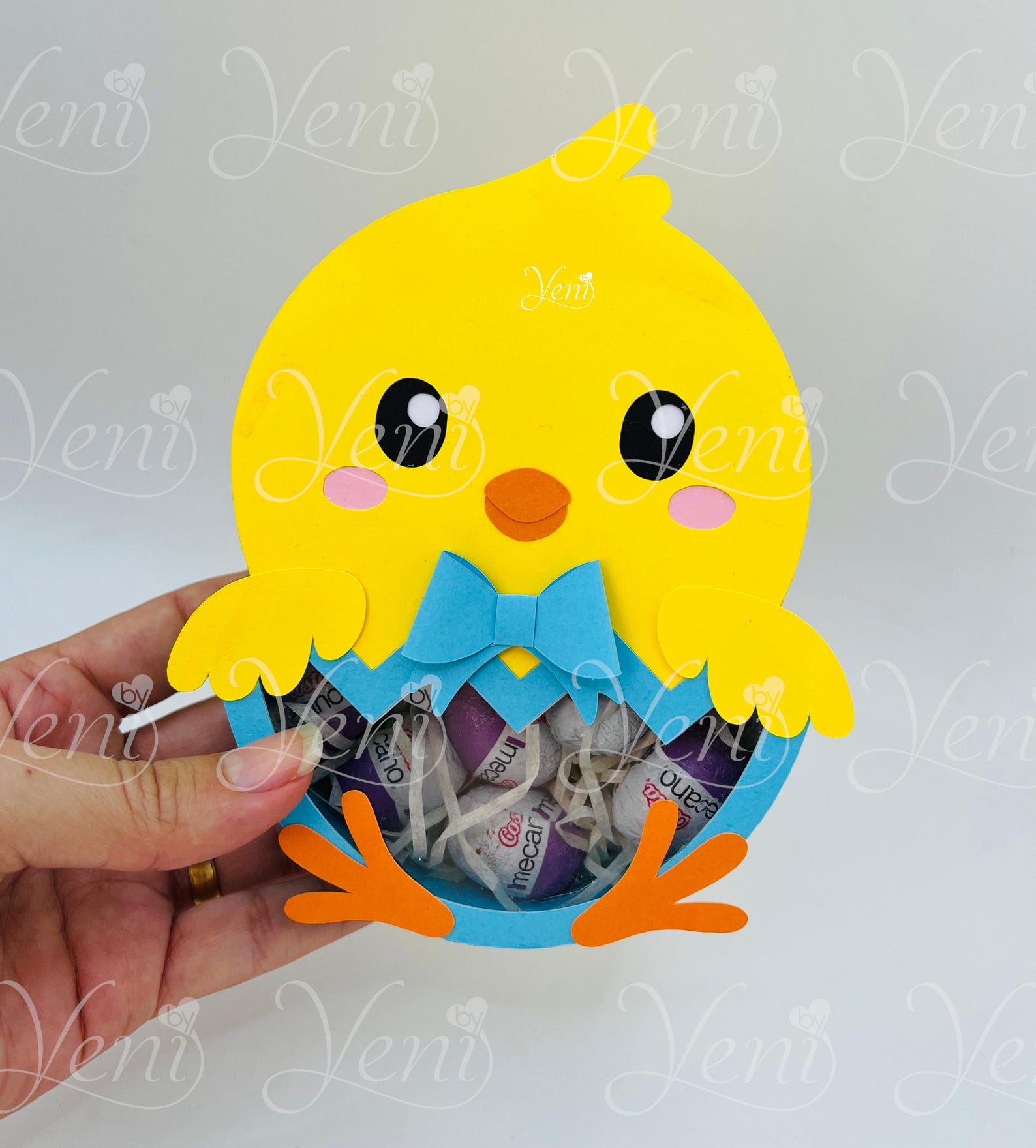 Easter Chick Candy Box With Lid: SVG Digital File - Etsy