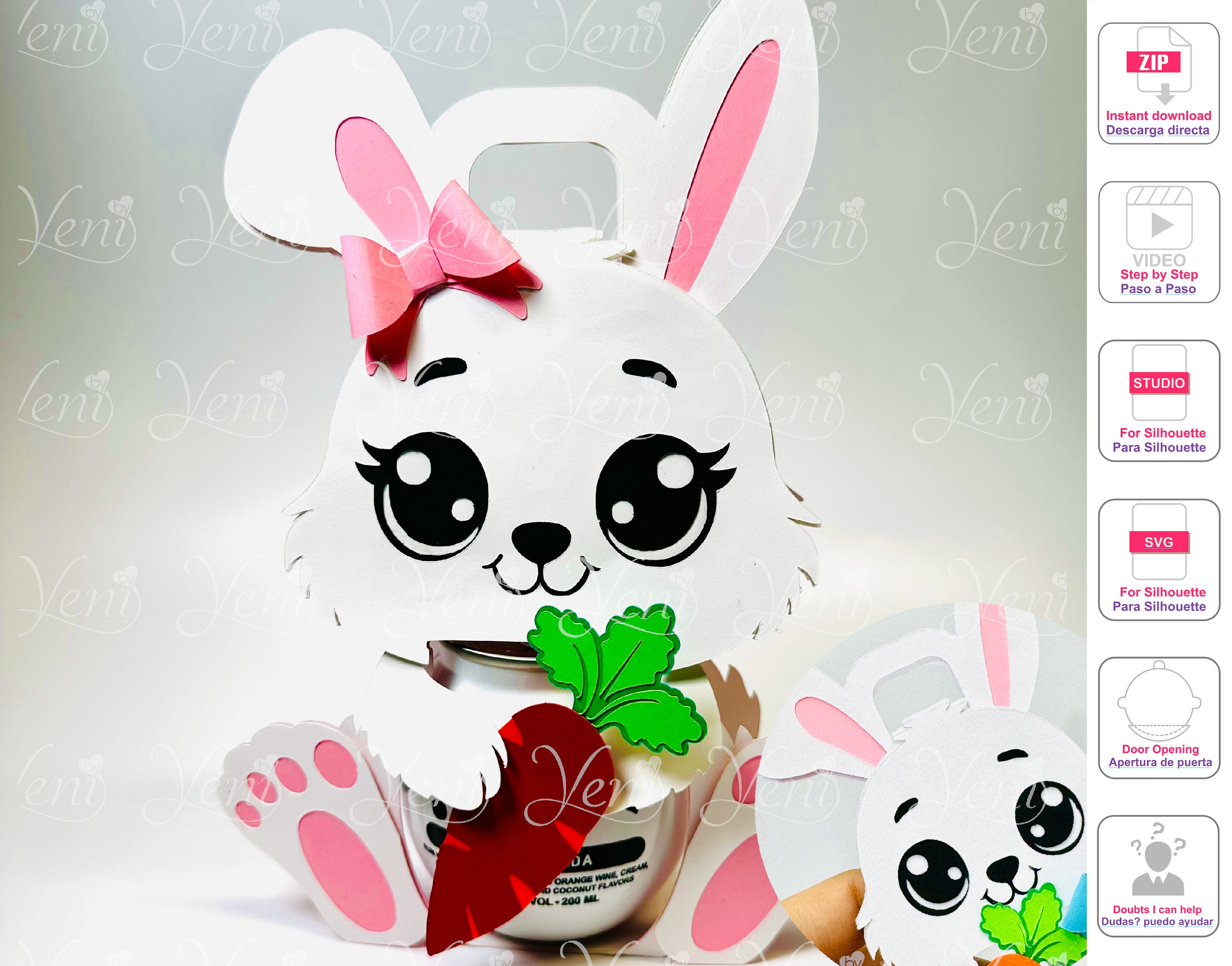 Bunnies Buzzballz Holder - SVG (cricut or Scanandcut)- Studio ...