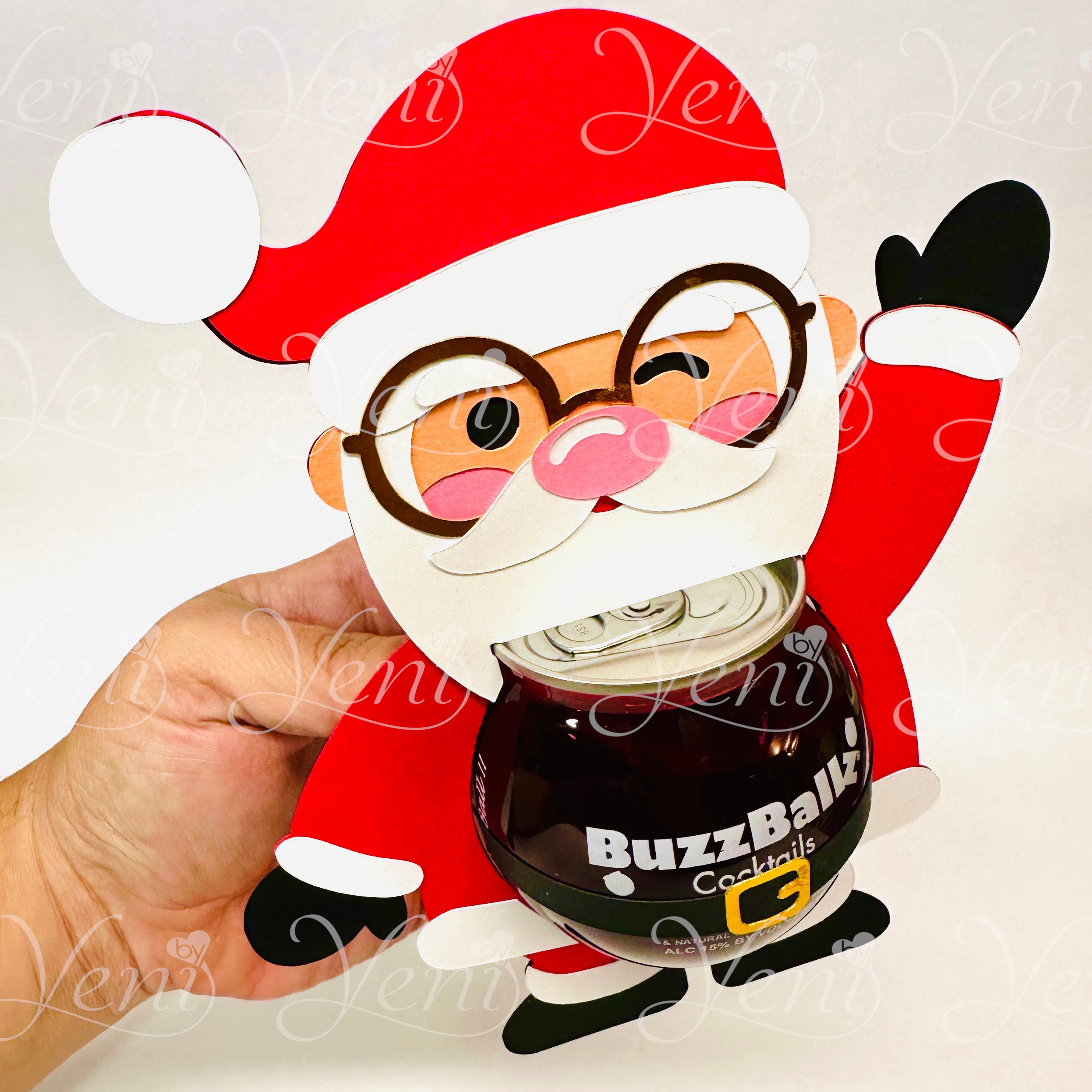 Santa Buzzballz Holder - SVG (cricut or Scanandcut)- Studio (silhouette ...