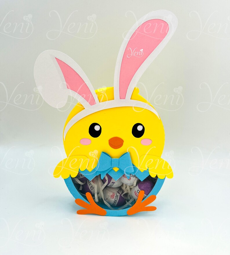 Easter Chick Candy Box With Lid: SVG Digital File - Etsy