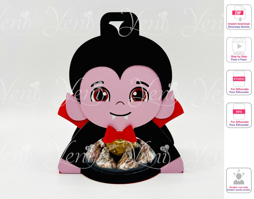 Drácula Candy Holder - for 8cm / 3.15” Sphere - Digital Cut File - Svg ...