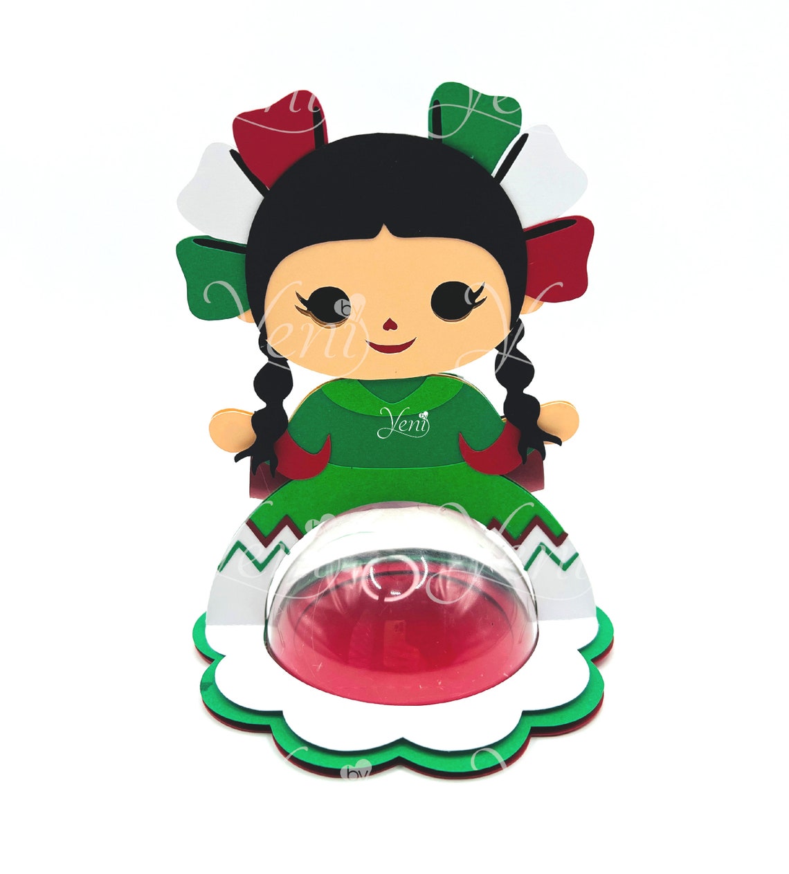 Mexican Candy Holder With Opening Door for 8cm Sphere (digital Files ...