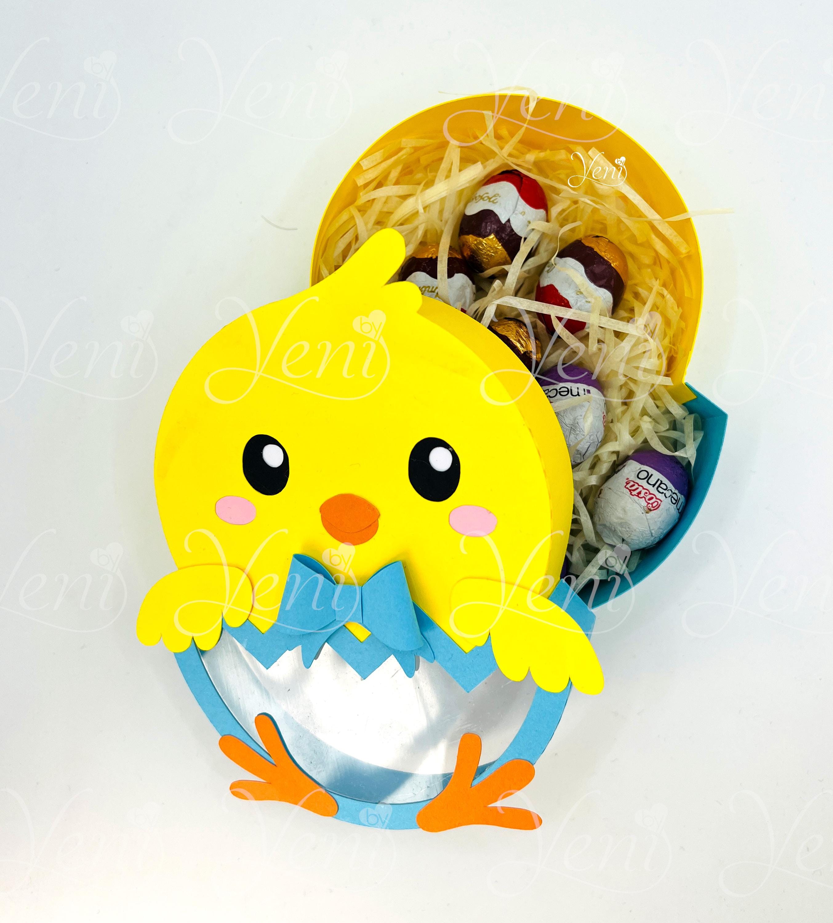 Easter Chick Candy Box With Lid: SVG Digital File - Etsy