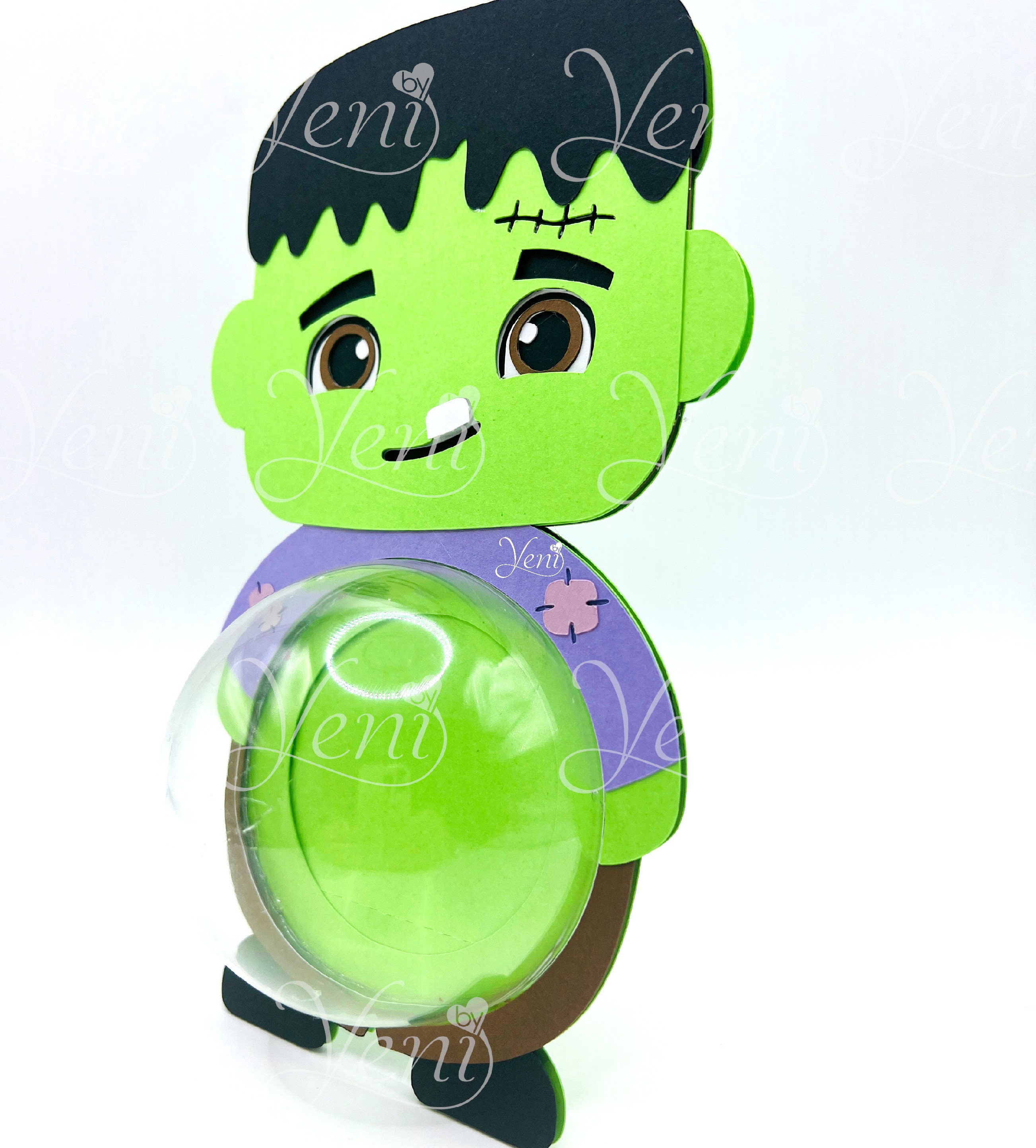 WITH Opening Door Frankenstein Candy Holder - for 8cm / 3.15” Sphere ...