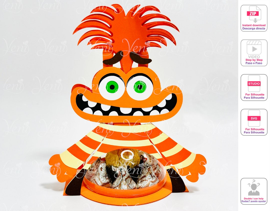 Anxiety Candy Holder - for 8cm / 3.15” Sphere - Digital Files - Svg ...