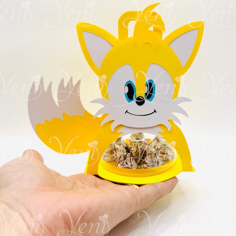 Sonic Hedgehog Candy Holder: Party Favor SVG, Studio Files - Etsy