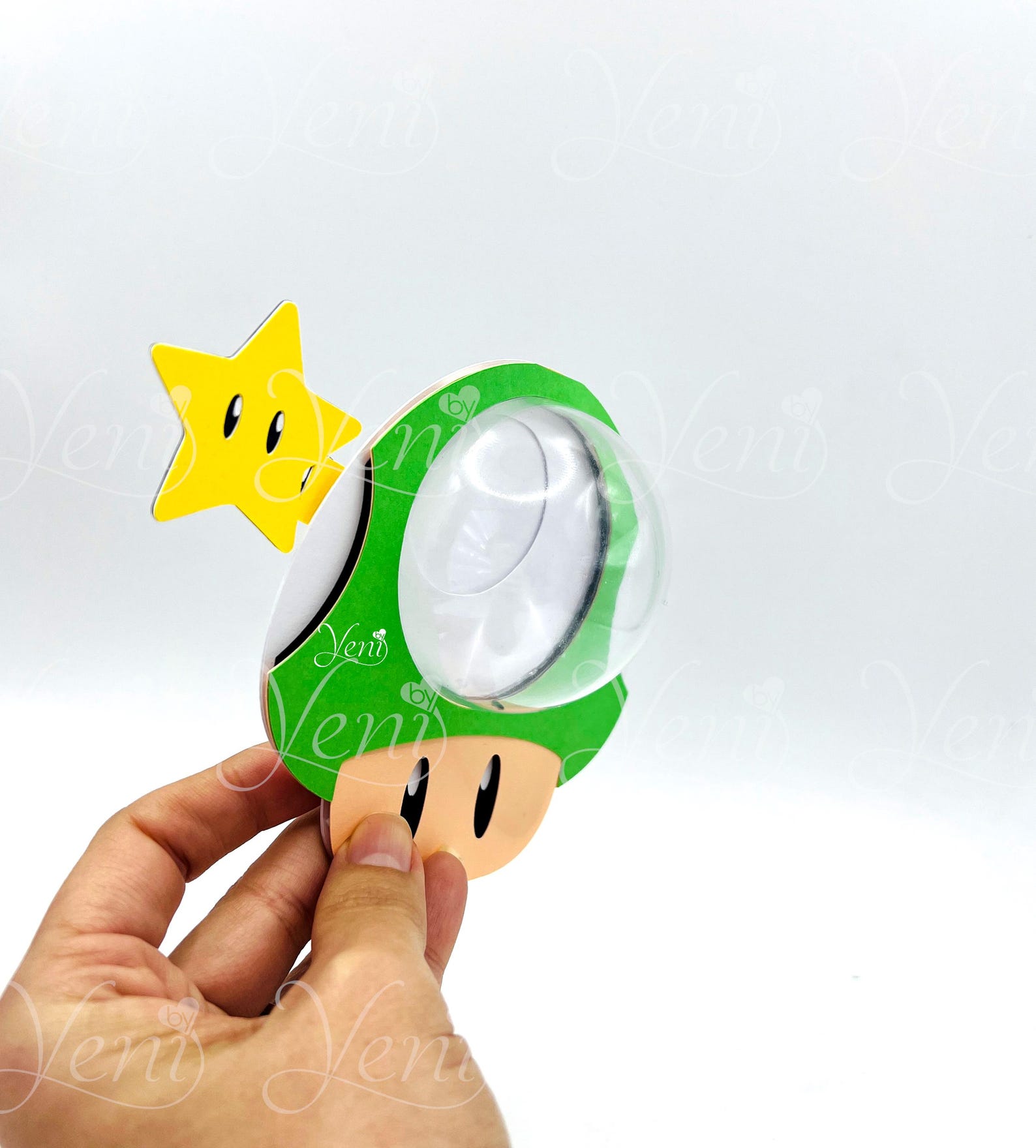 WITH Spoon Mechanism Mushroom Goomba up Candy Holder - for 8cm / 3.15 ...