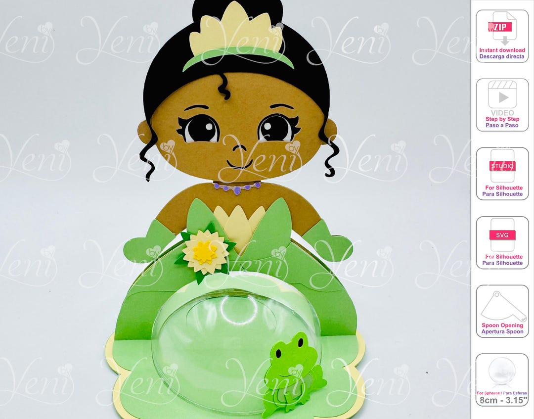 WITH Spoon Mechanism Tiana Candy Holder - for 8cm / 3.15” Sphere ...
