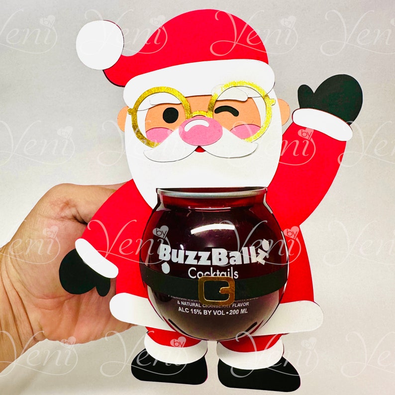 Santa Buzzballz Holder SVG cricut or Scanandcut Studio silhouette File ...