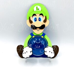 WITH Smile Mechanism Luigi Candy Holder - for 8cm / 3.15” Sphere - Etsy